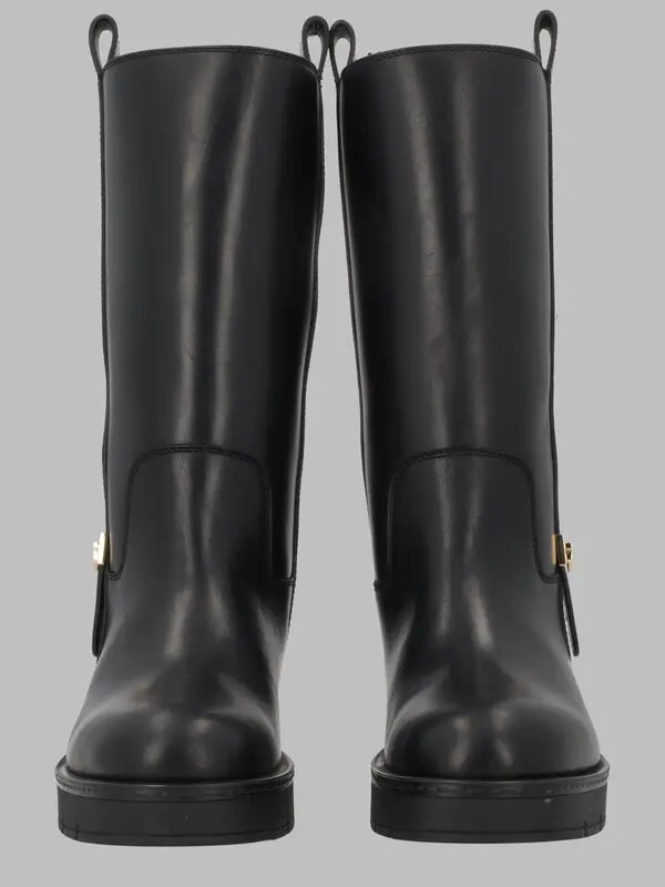 FERRAGAMO Stivale Biker Con Fibbia "hug