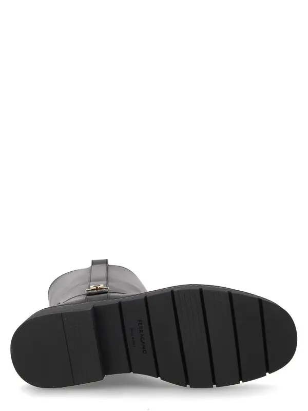 FERRAGAMO Stivale Biker Con Fibbia "hug