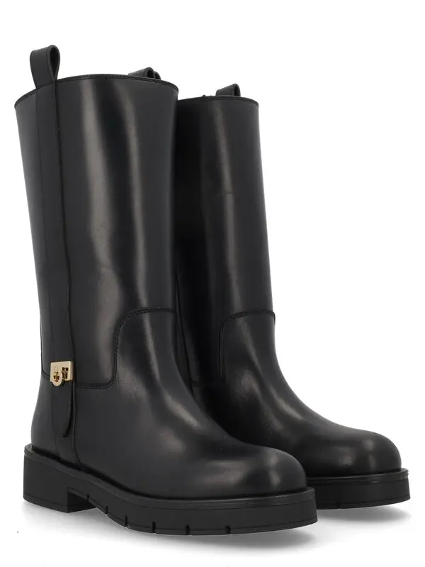 FERRAGAMO Stivale Biker Con Fibbia "hug