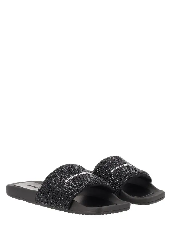 Alexander Wang Pool Slide "hotfix" Crystal