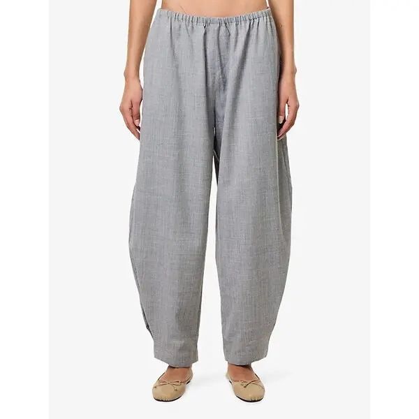 ST. AGNI Relaxed Balloon Wool-blend Trousers