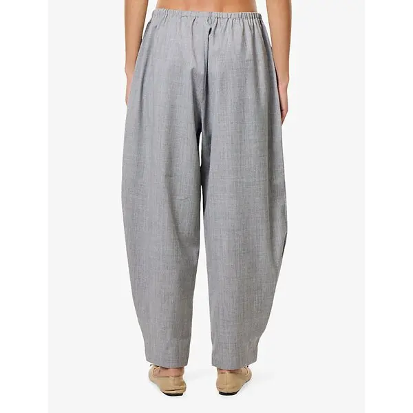 ST. AGNI Relaxed Balloon Wool-blend Trousers