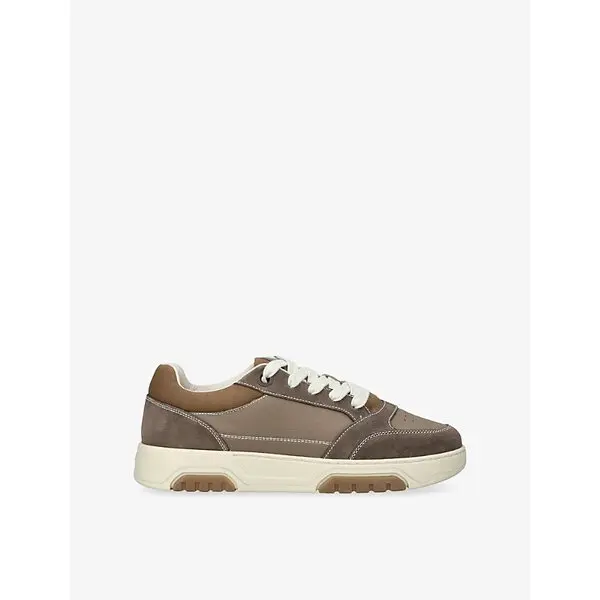 ARNE Nova Leather And Woven Trainers