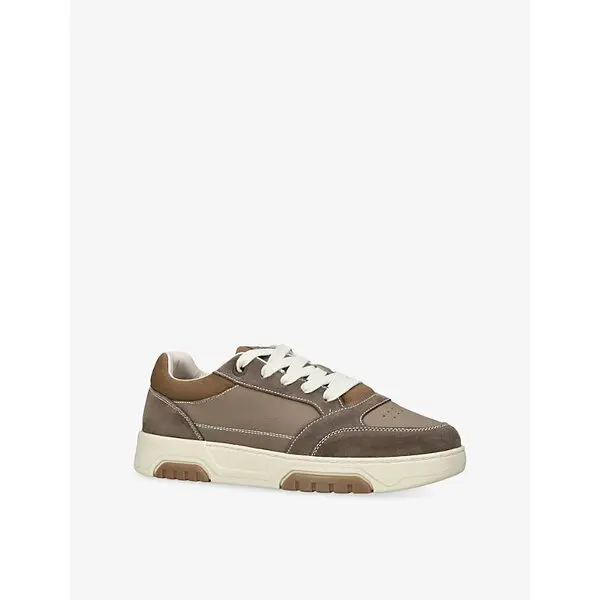 ARNE Nova Leather And Woven Trainers