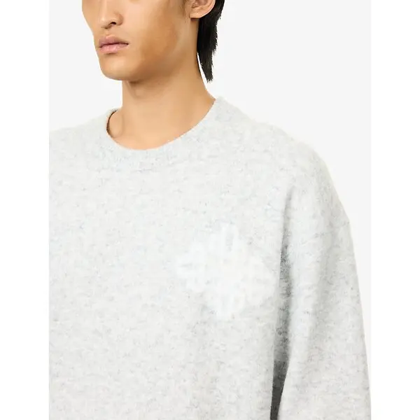 THE COUTURE CLUB Emblem-embroidered Knitted Jumper
