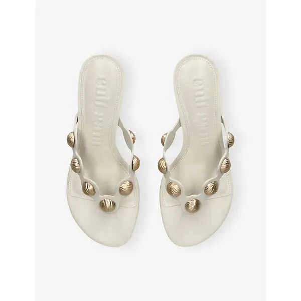 Cult Gaia Anora 55 Leather Heeled Sandals