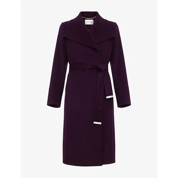 PHASE EIGHT Nicci Belted-waist Wool-blend Coat
