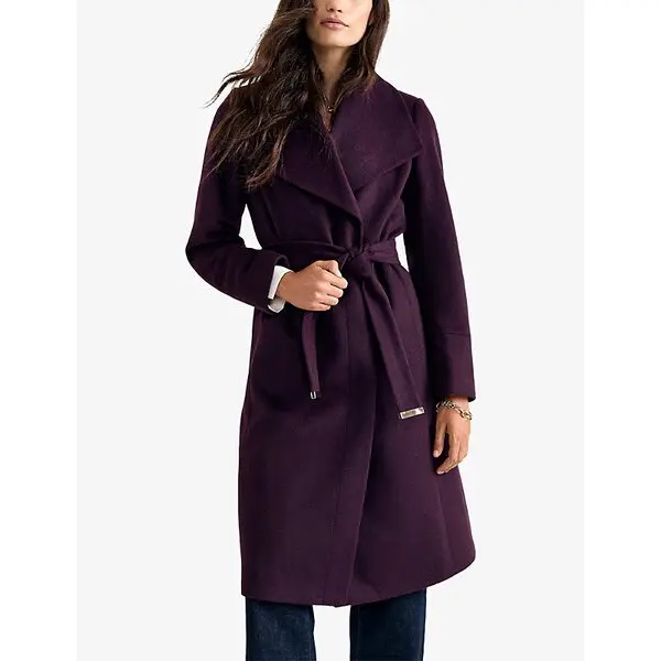 PHASE EIGHT Nicci Belted-waist Wool-blend Coat