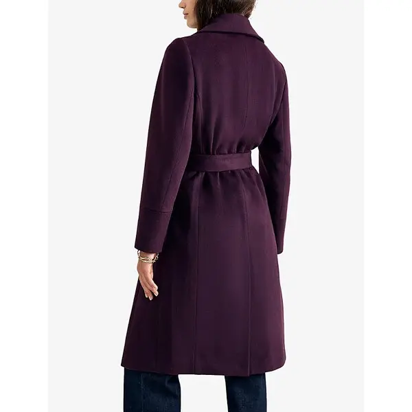 PHASE EIGHT Nicci Belted-waist Wool-blend Coat