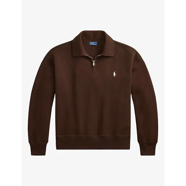 Polo Ralph Lauren Arctic Oversized Cotton Jersey Sweatshirt - Circuit Brown