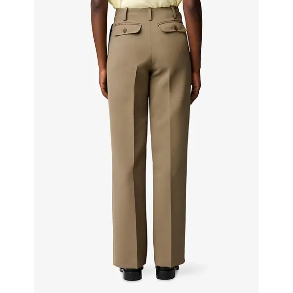 Claudie Pierlot Straight-leg High-rise Woven Trousers