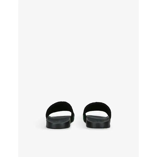 Casablanca Embroidered Terry Sliders