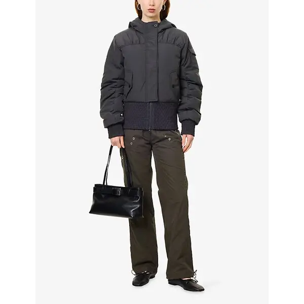 PEACHY DEN Sandy Hooded Cotton-blend Puffer Jacket