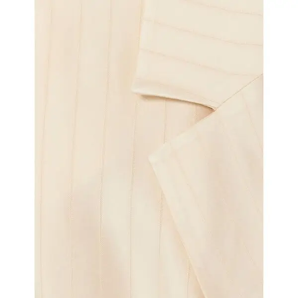 Claudie Pierlot Striped Belted Satin Blazer