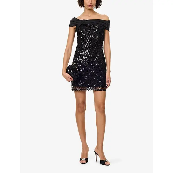 ROTATE BY BIRGER CHRISTENSEN Cilda Sequins Mini Dress