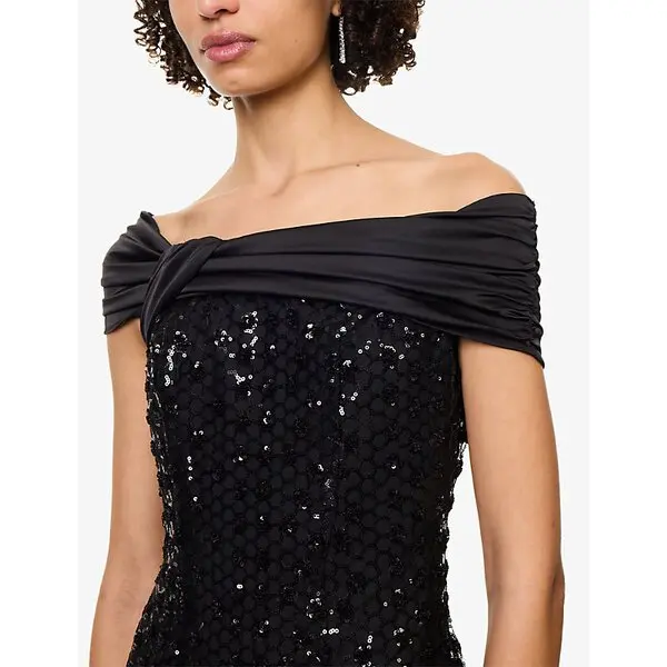 ROTATE BY BIRGER CHRISTENSEN Cilda Sequins Mini Dress