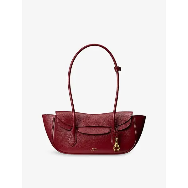 Polo Ralph Lauren Blaze Small Leather Shoulder Bag - Currant