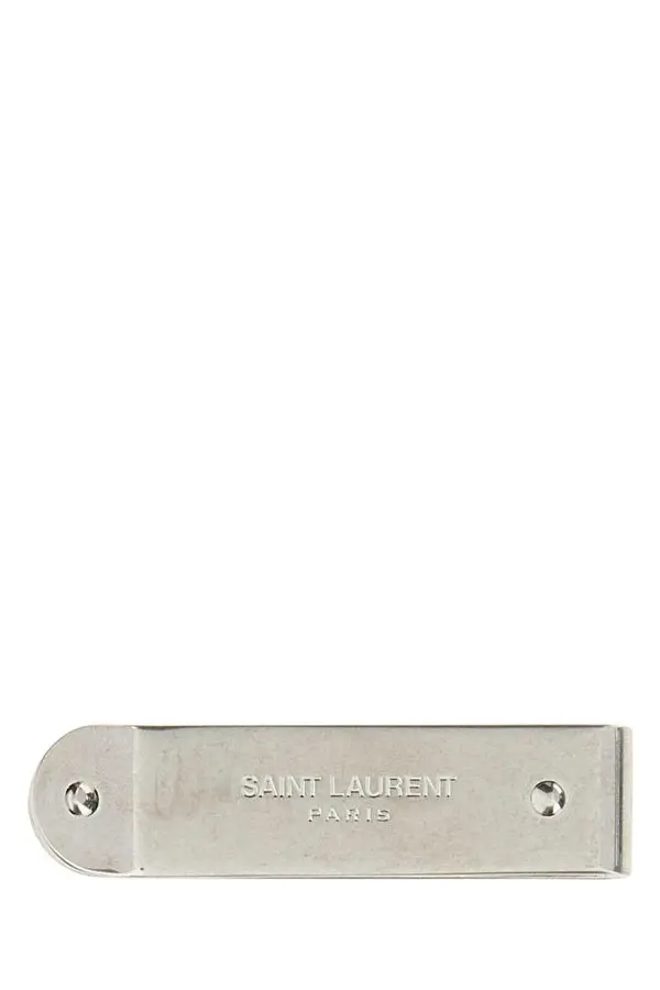 Saint Laurent Metal Money Clip For - Silver