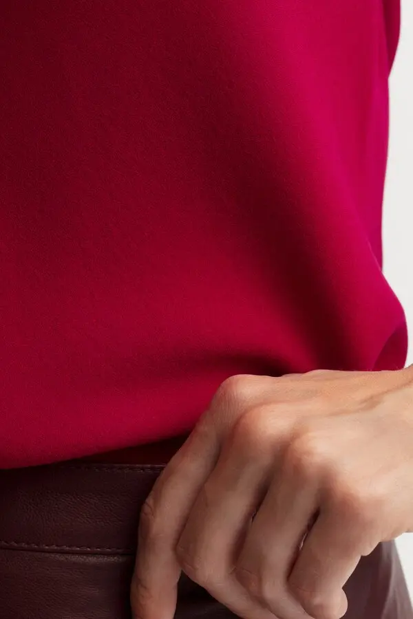 Iris Von Arnim Silk Top Sabia - Ruby