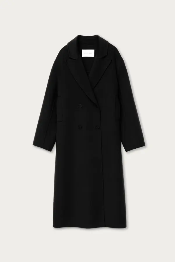 Iris Von Arnim Doubleface Coat Devara - Black