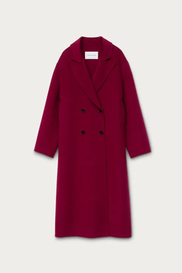 Iris Von Arnim Doubleface Coat Devara - Ruby