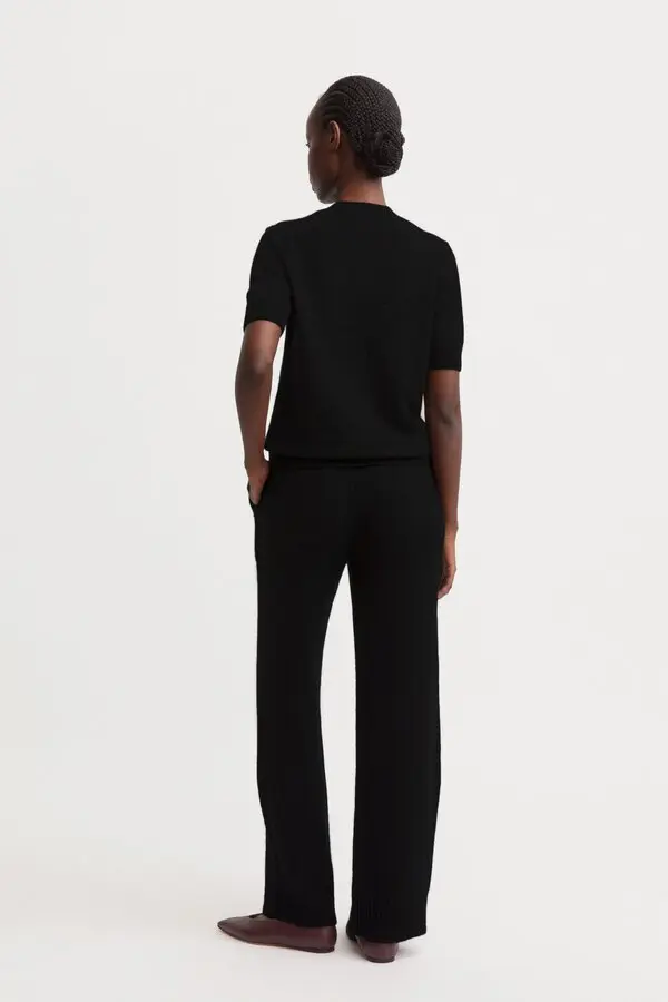 Iris Von Arnim Cashmere-silk T-shirt Sandra - Black