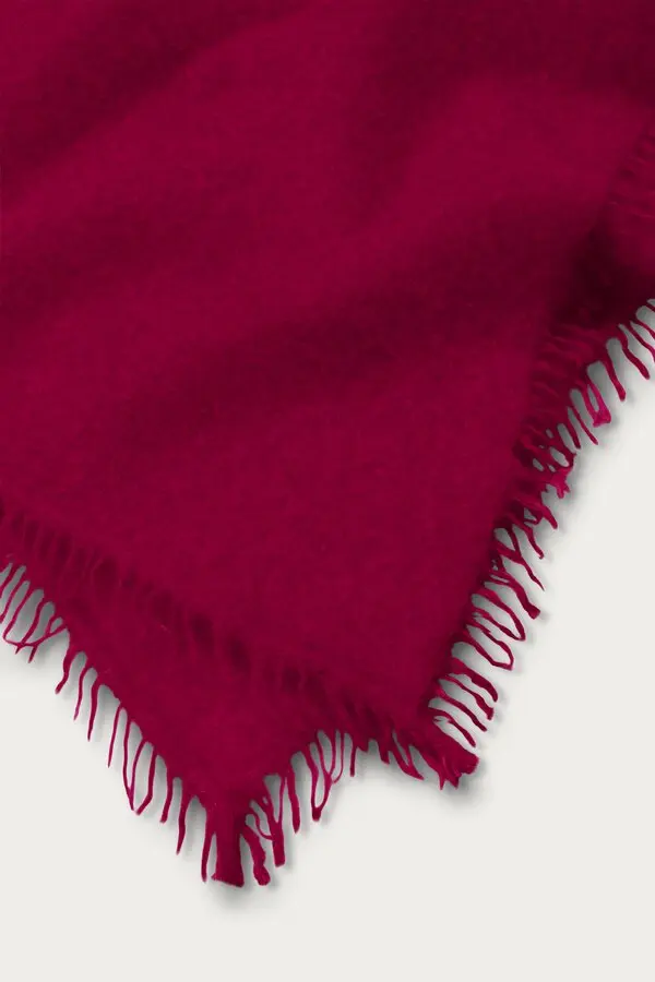 Iris Von Arnim Cashmere Scarf Julia Square - Ruby
