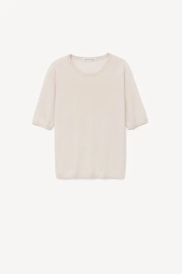 Iris Von Arnim Superfine Cashmere T-shirt Lily - Alabaster