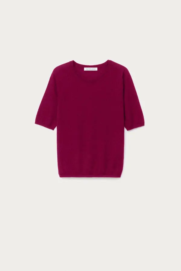 Iris Von Arnim Superfine Cashmere T-shirt Lily - Ruby
