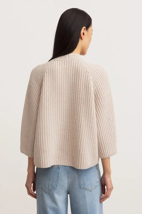 Iris Von Arnim Stonewashed Cashmere Cardigan Fallou Button