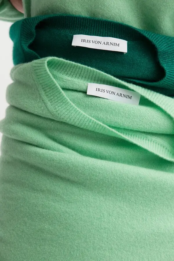 Iris Von Arnim Cashmere-silk Sweater Neris 50 Years - Mint