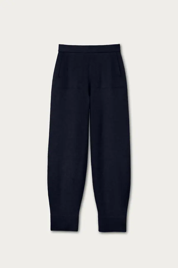 Iris Von Arnim Brushed Cashmere Trousers Darbie - Navy
