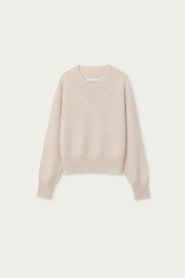 Iris Von Arnim Cashmere-silk Sweater Kendra - Alabaster