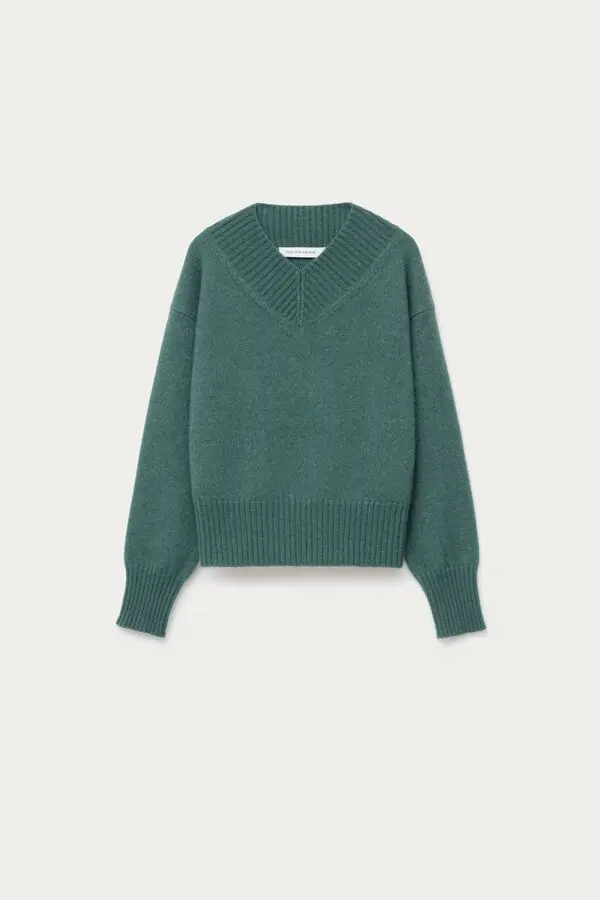 Iris Von Arnim Cashmere-silk Sweater Kendra - Fern