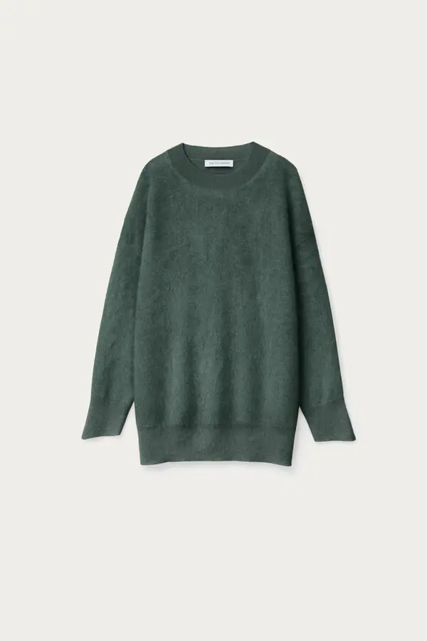 Iris Von Arnim Brushed Cashmere Sweater Darlina - Forest