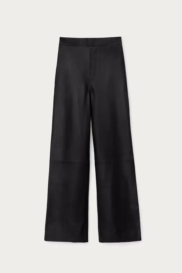 Iris Von Arnim Leather Trousers Padmara - Navy