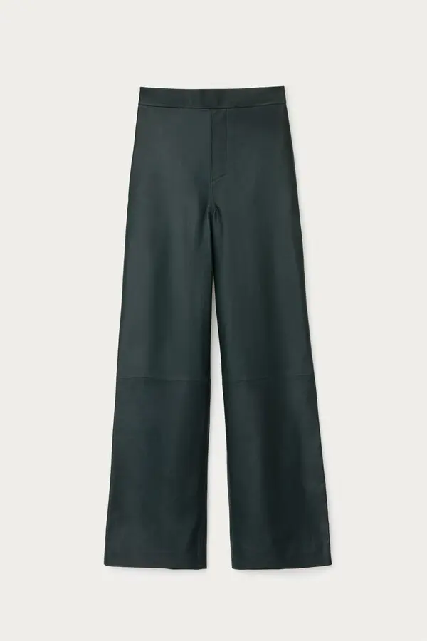 Iris Von Arnim Leather Trousers Padmara - Pine Green