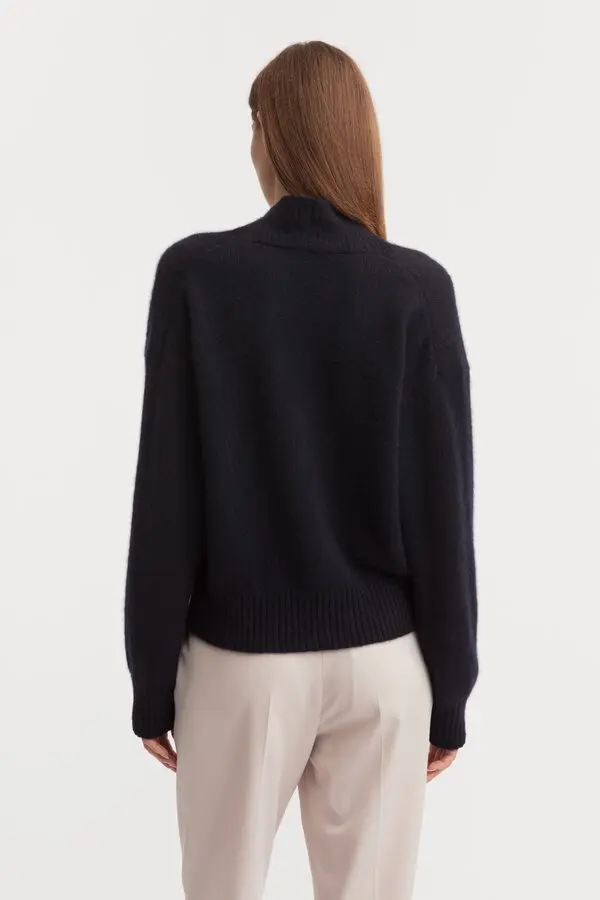 Iris Von Arnim Cashmere-silk Cardigan Kristana - Navy