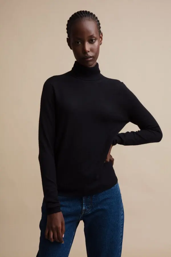 Iris Von Arnim Superfine Cashmere Sweater Rockdale - Navy