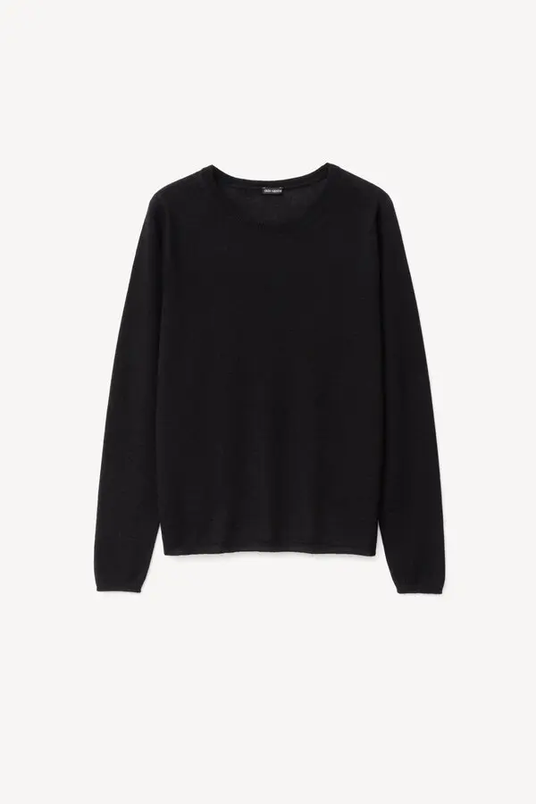 Iris Von Arnim Superfine Cashmere Sweater Laureen - Black