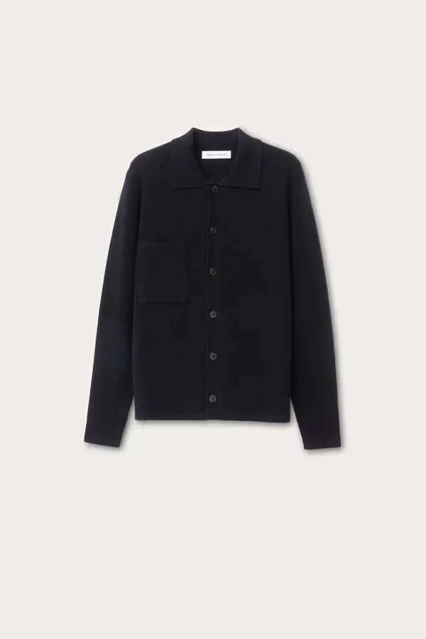 Iris Von Arnim Cashmere Cardigan Winston Pocket - Navy