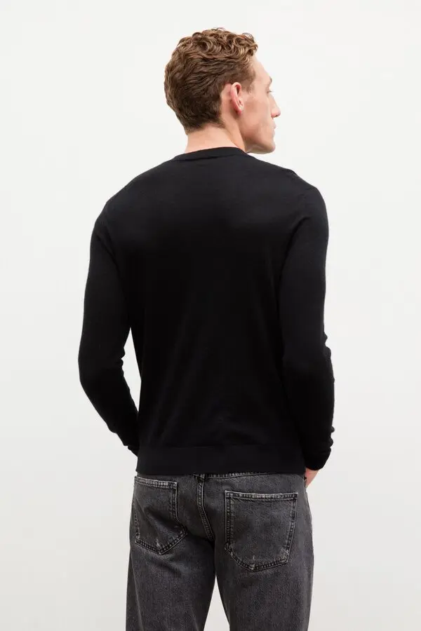 Iris Von Arnim Superfine Cashmere Sweater Parkerus - Black