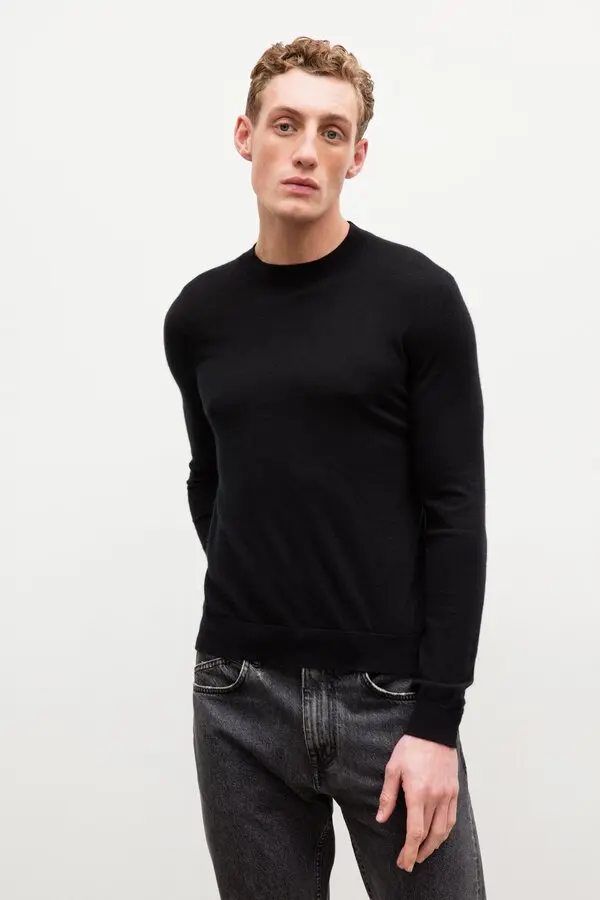 Iris Von Arnim Superfine Cashmere Sweater Parkerus - Black