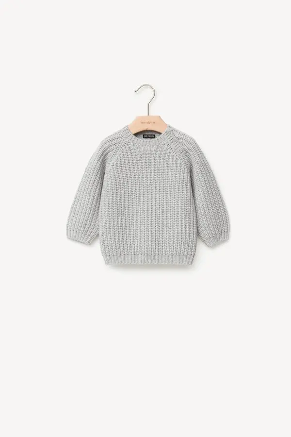 Iris Von Arnim Cashmere Sweater Mini Chris - Silver