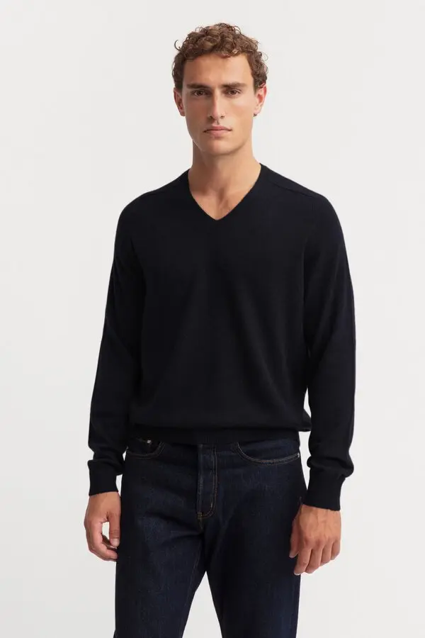 Iris Von Arnim Cashmere Sweater Theo - Navy
