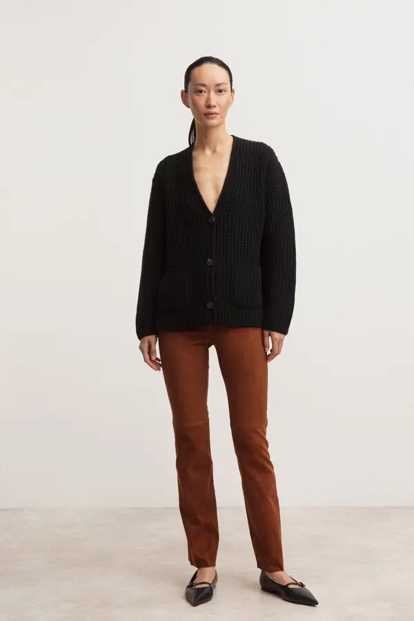 Iris Von Arnim Stonewashed Cashmere Cardigan Aurora Pocket