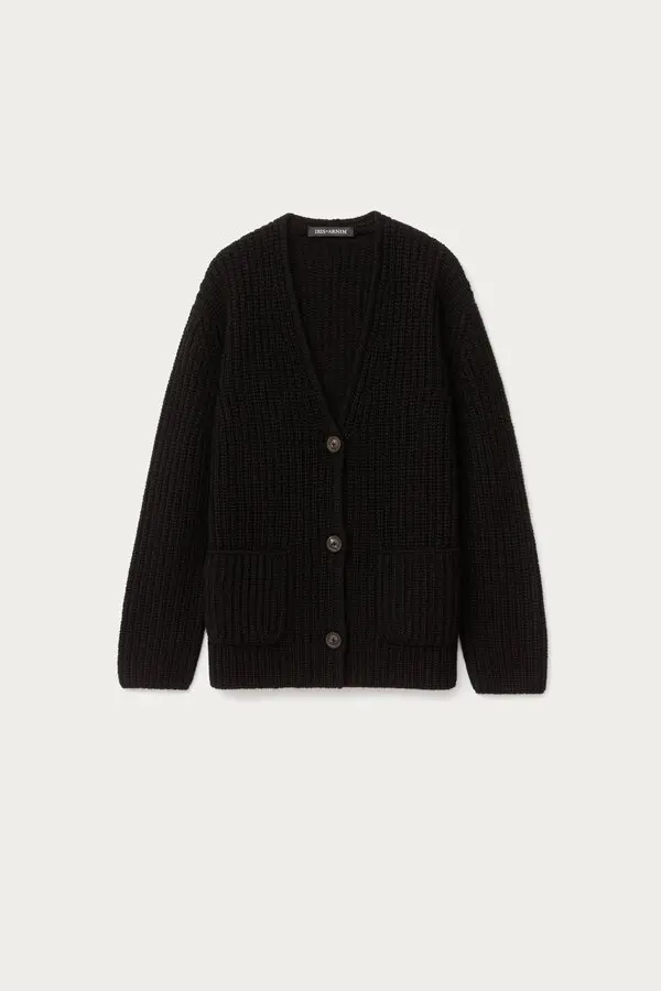 Iris Von Arnim Stonewashed Cashmere Cardigan Aurora Pocket