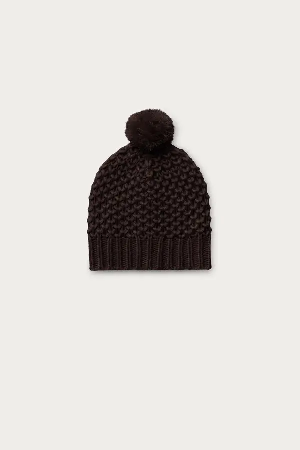 Iris Von Arnim Cashmere-silk Hat Allira - Chocolate