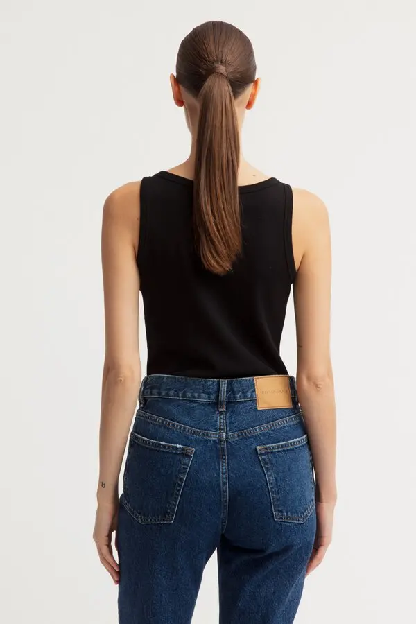 Iris Von Arnim Jersey Top Niva - Black