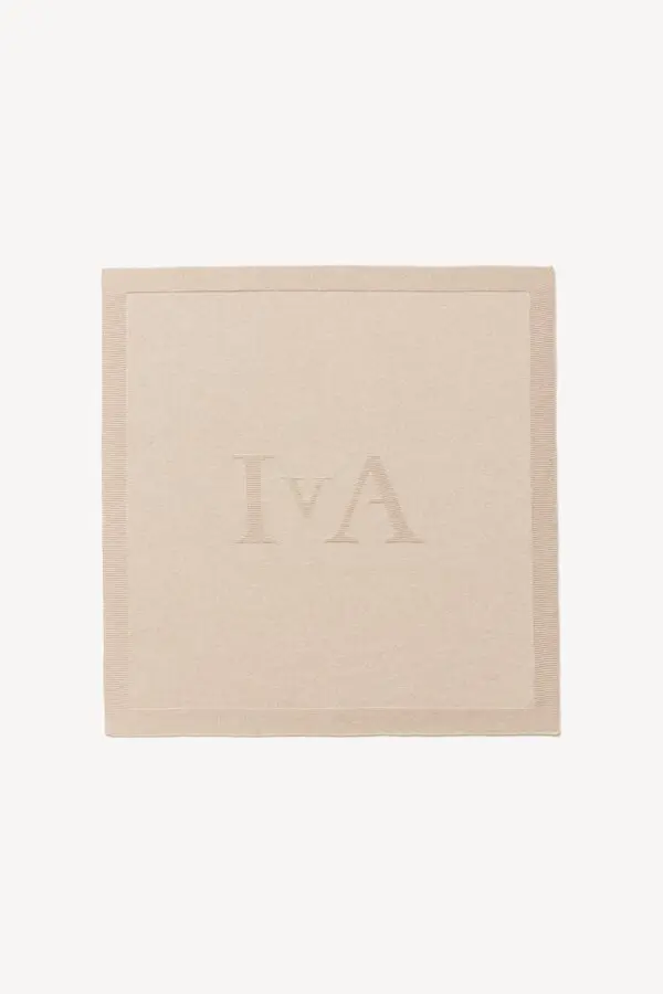 Iris Von Arnim Cashmere Plaid Babydecke - Oatmeal